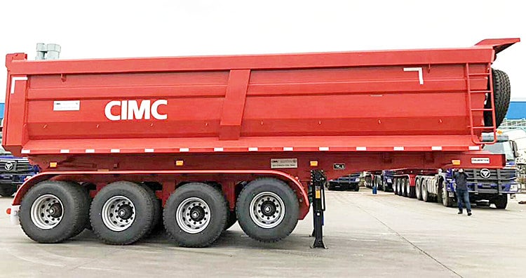 CIMC 4 Axle 60ton End Dump Tipper Trailer for Sale in Kenya