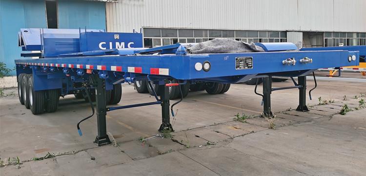 CIMC 3 Axle 40 Foot Flatbed Trailer for Sale in Madagascar
