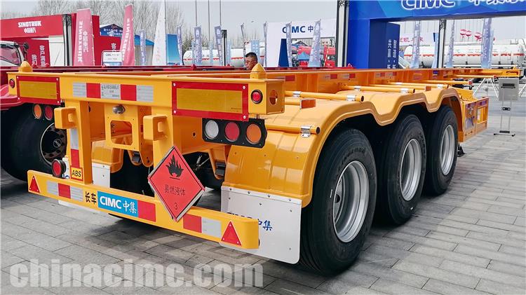 CIMC 3 Axle 40 ft Shipping Container Trailer for Sale In Ghana